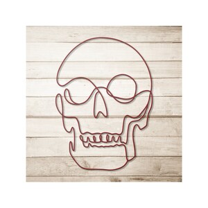 Skull Metal Sign - Etsy