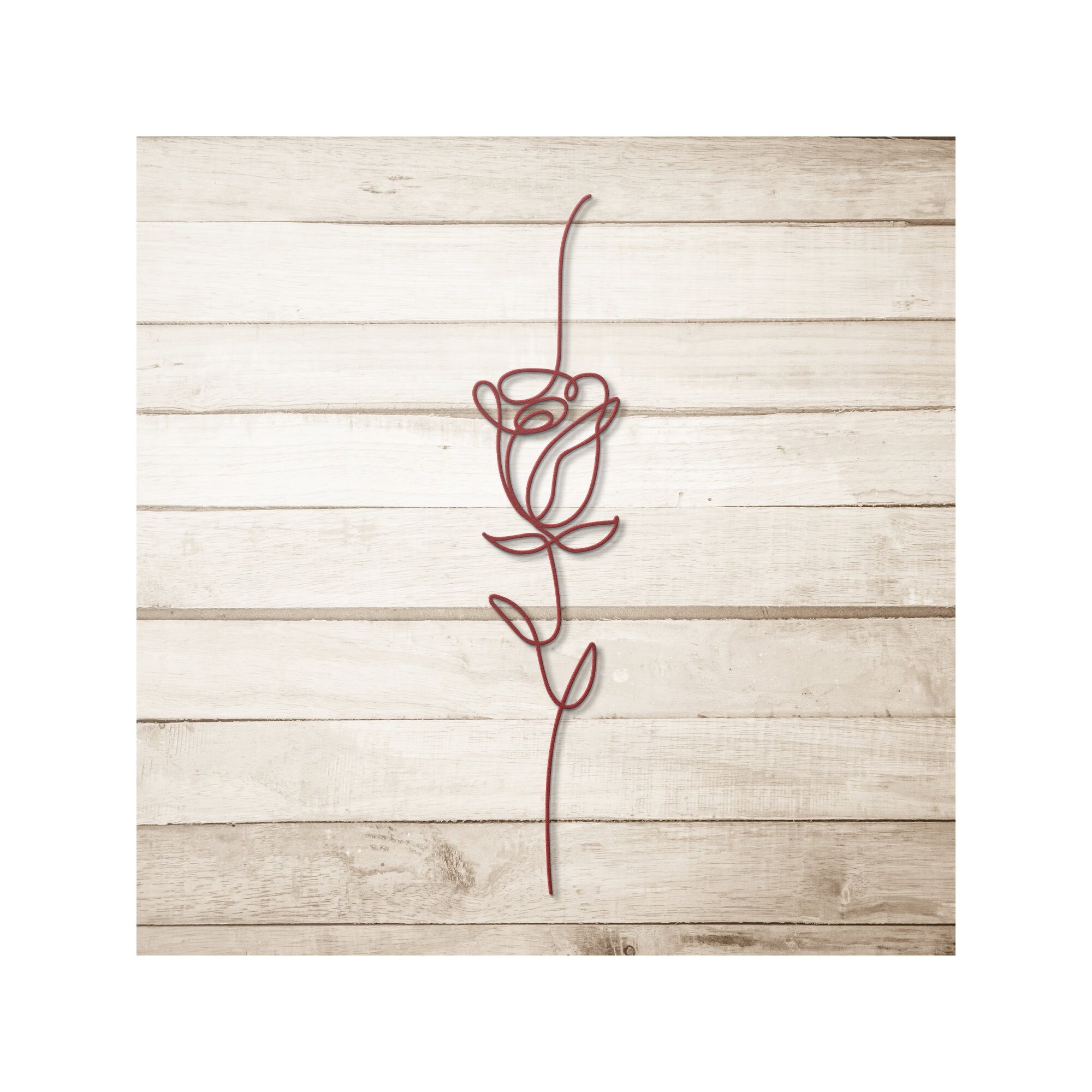 Rose Metal Sign - Etsy