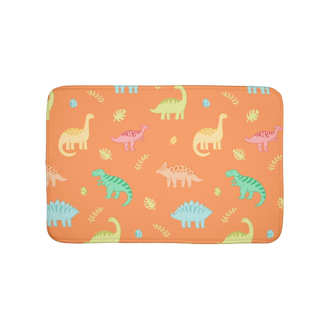 Dinosaur Bath Mat - Etsy