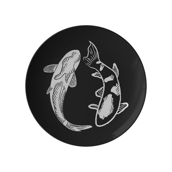 Yin Yang Dinner Plate - Etsy