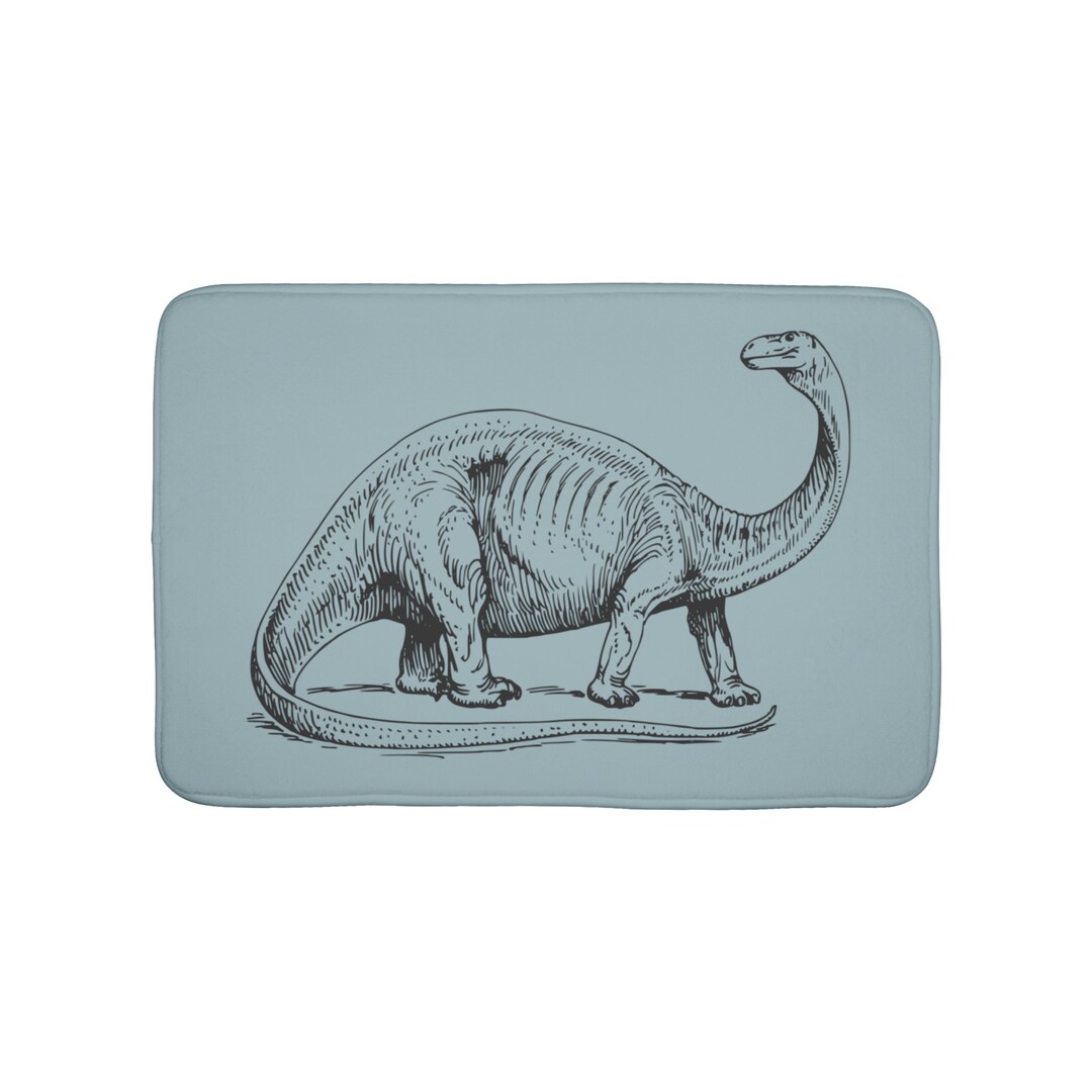 Dinosaur Bath Mat - Etsy