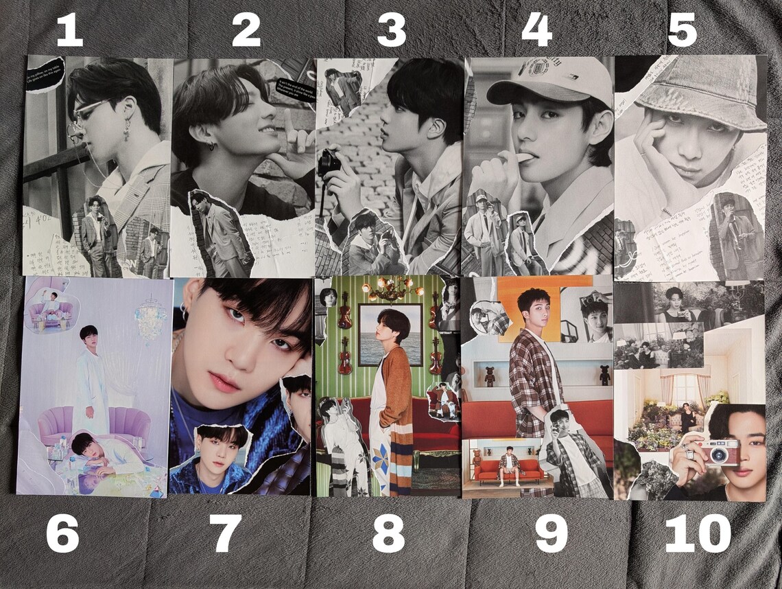 Assorted K-pop Collage Art - NCT, BTS, Seventeen - Etsy