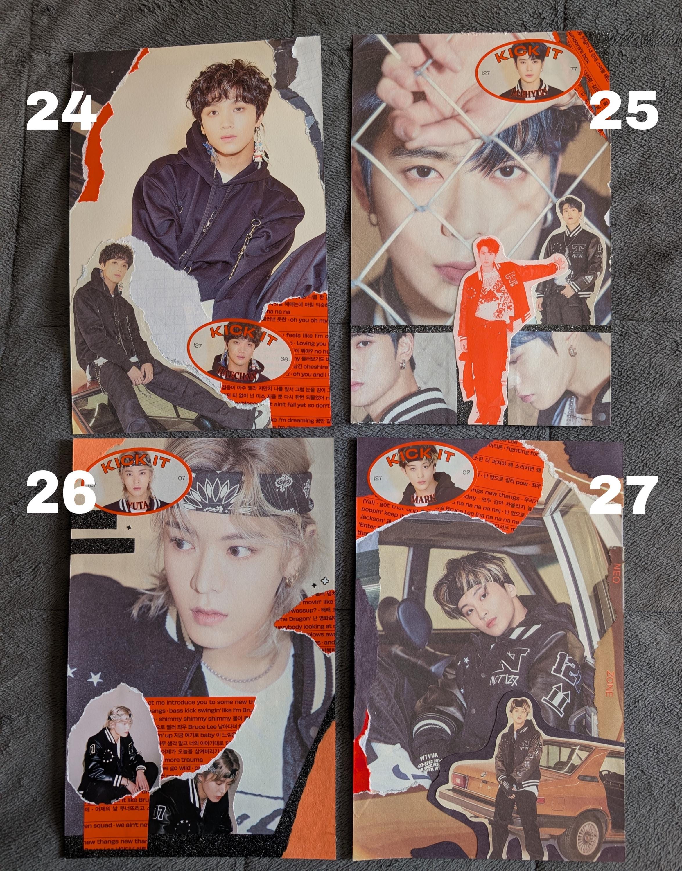 Assorted K-pop Collage Art - NCT, BTS, Seventeen - Etsy