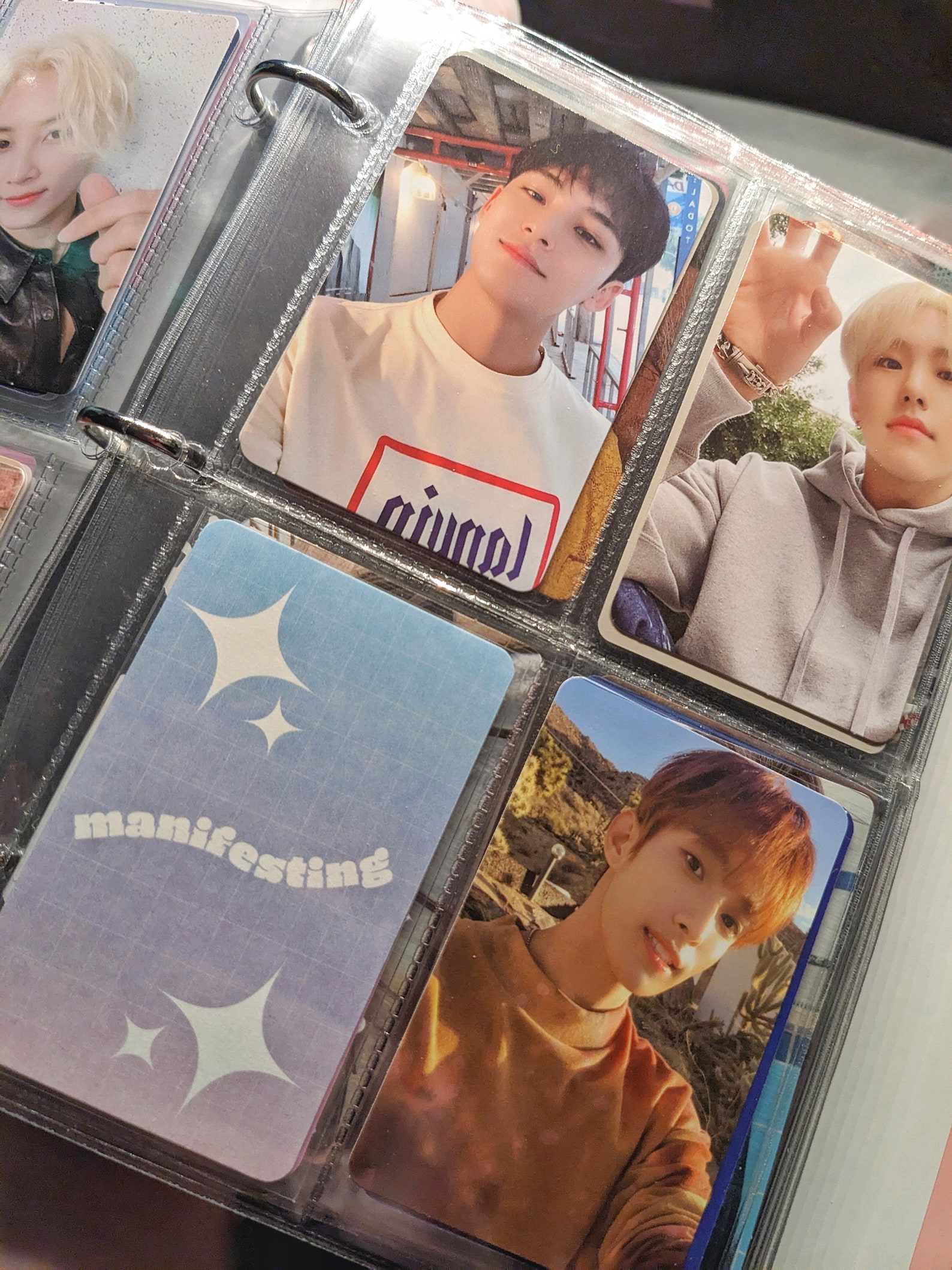 KPOP Gradient Sparkle Photocard Binder Filler Placeholder Cards (pack ...