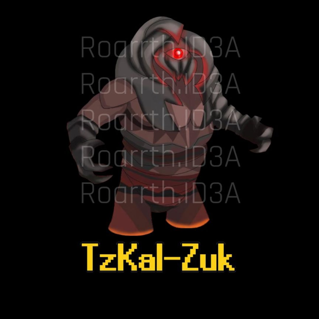 Tzkal-zuk Cartoon Graphic Old School Runescape OSRS - Etsy