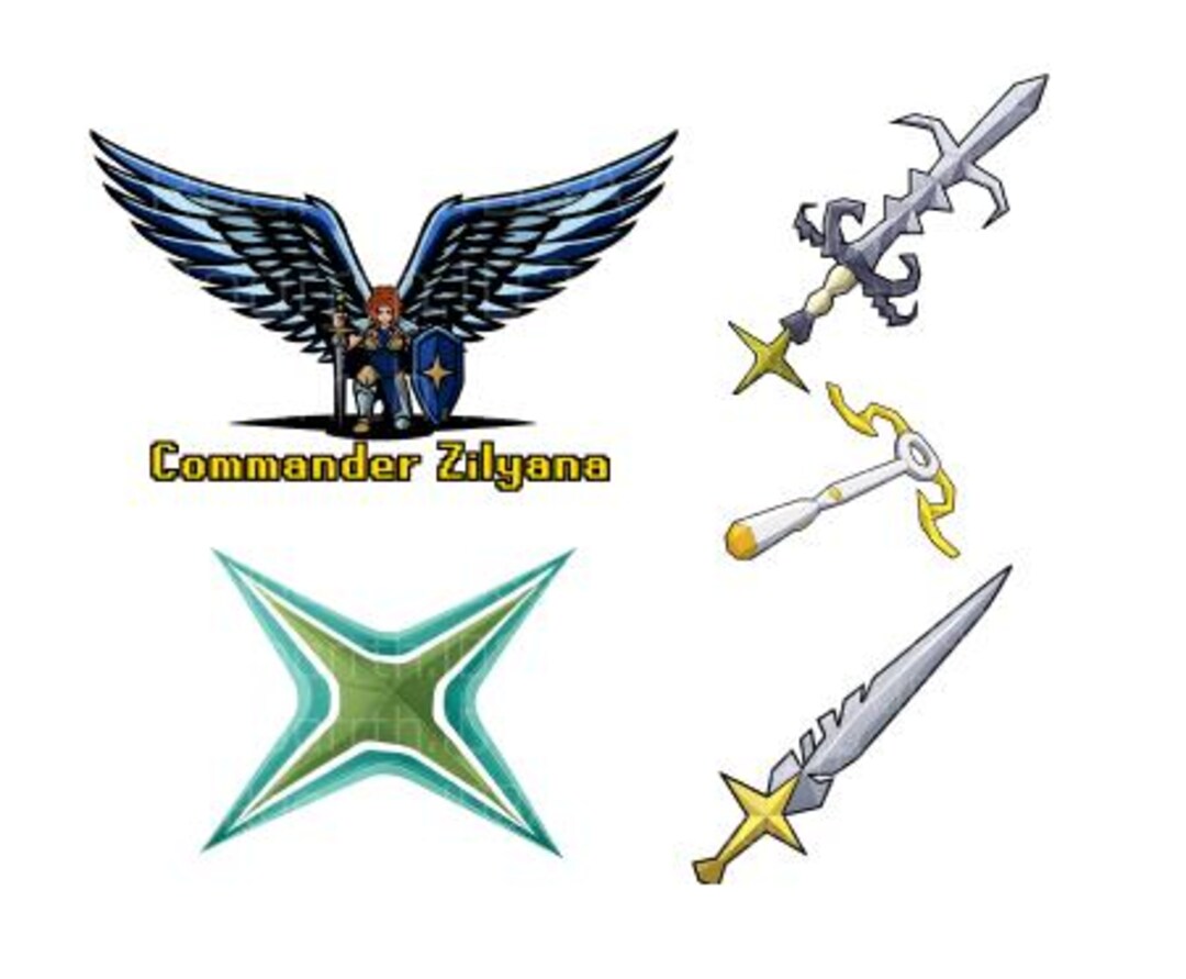 Commander Zilyana Cartoon Graphic Pack Old School Runescape OSRS - Etsy