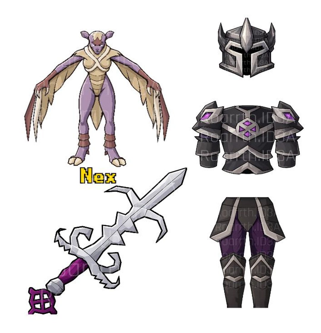 Nex Cartoon Graphic Pack Old School Runescape OSRS - Etsy
