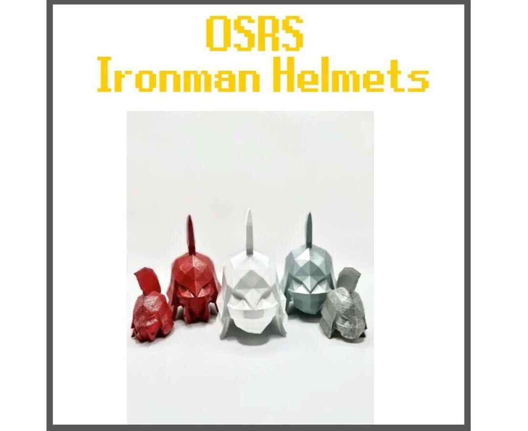 OSRS Ironman Helmets • Old School Runescape - Etsy