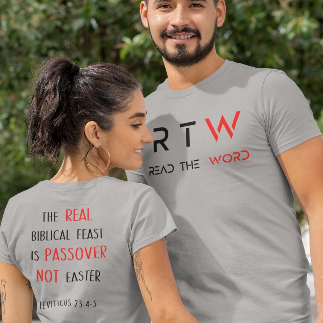Read the Word Shirt, Passover Not Easter, Messianic Shirt, Hebrew Torah ...