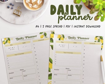 Lemon Planner - Etsy