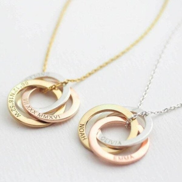 Family Name Necklace - Etsy
