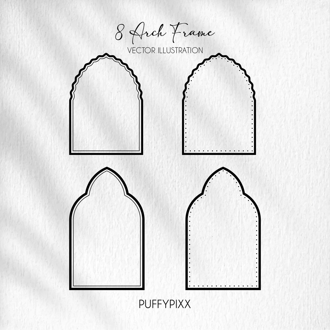 Arch SVG Frame Bundle, Arch SVG Bundle, Arch Wedding Invitation ...