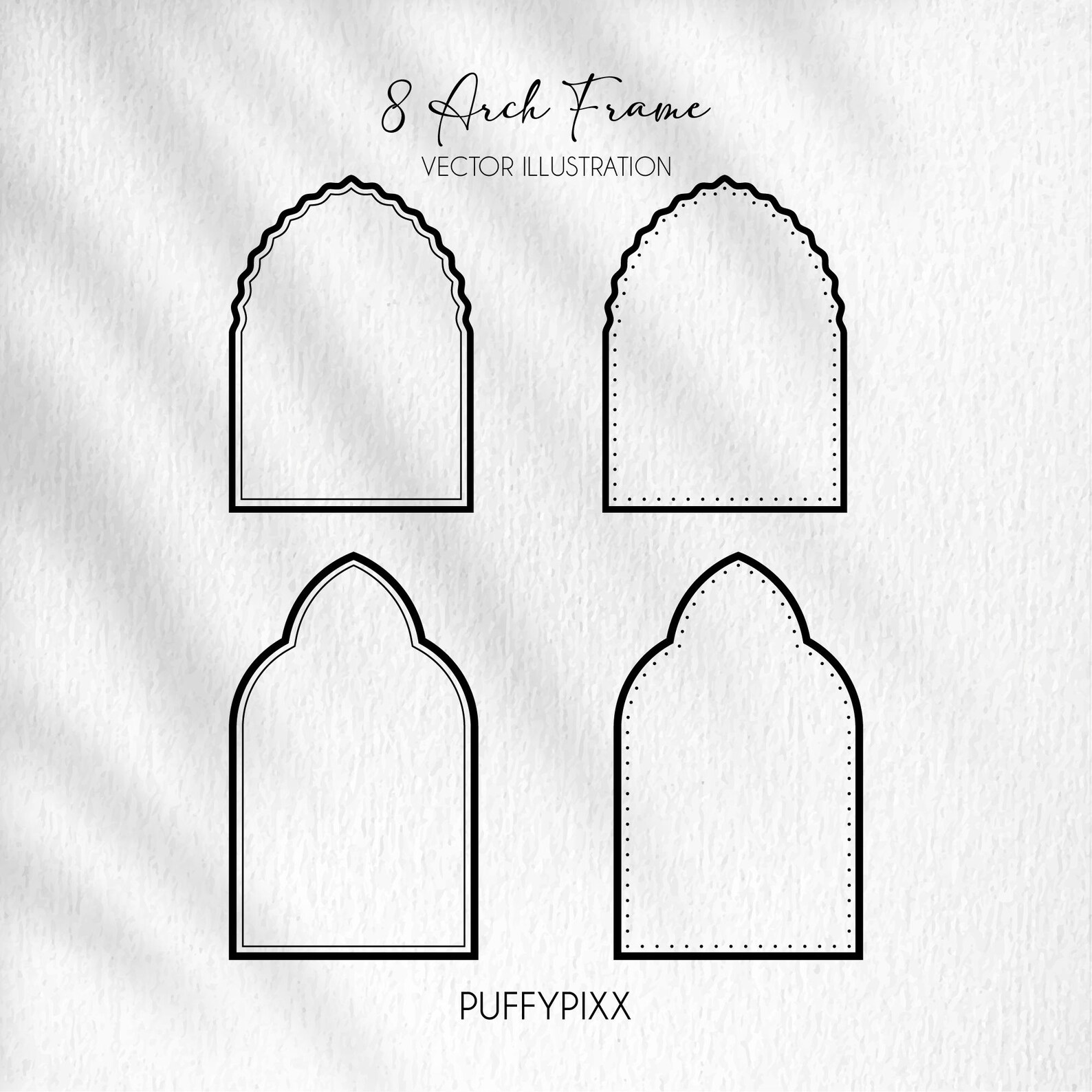 Arch SVG Frame Bundle, Arch SVG Bundle, Arch Wedding Invitation ...