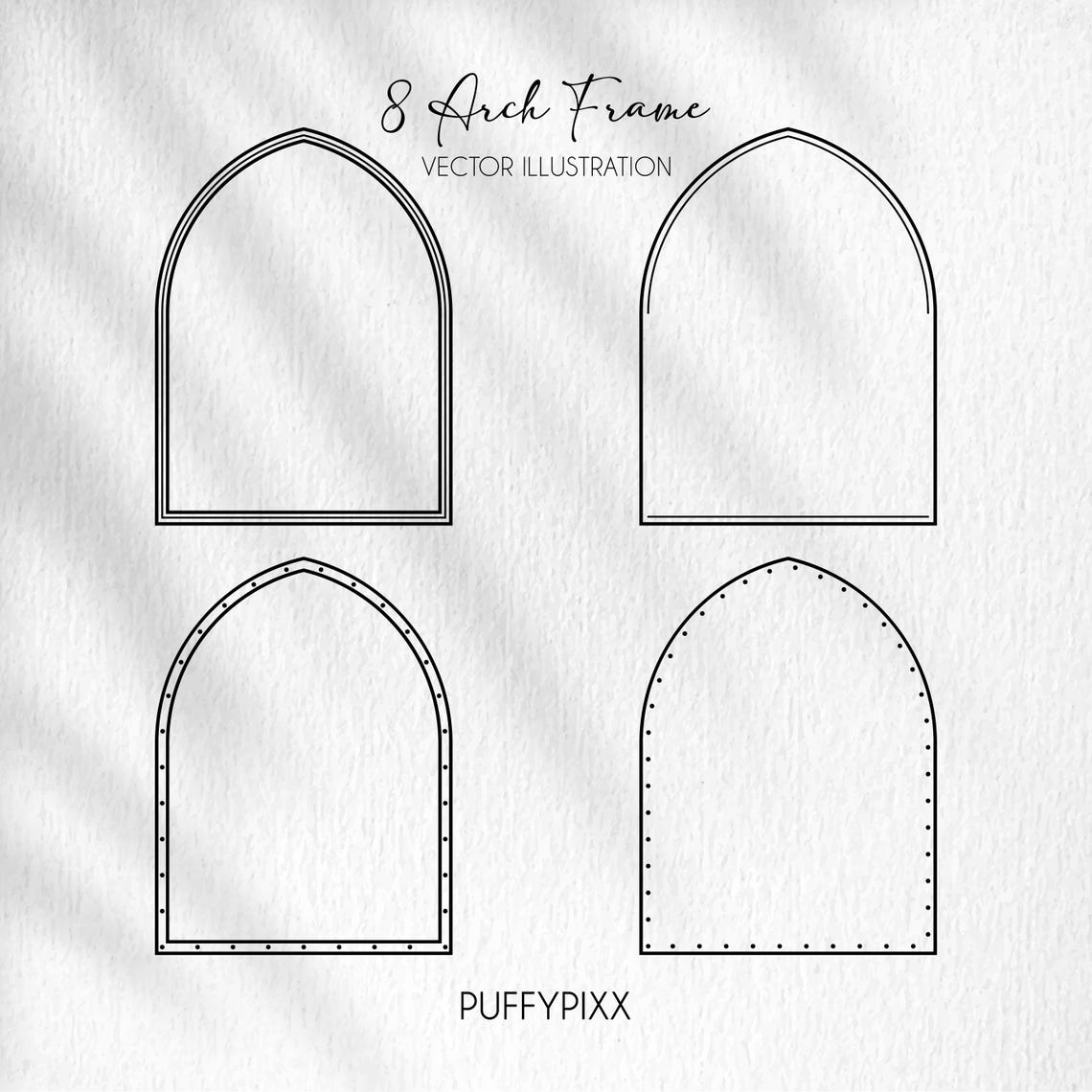 Arch SVG Frame, Arch Svg Bundle, Arch Wedding Invitation Template, Arch ...