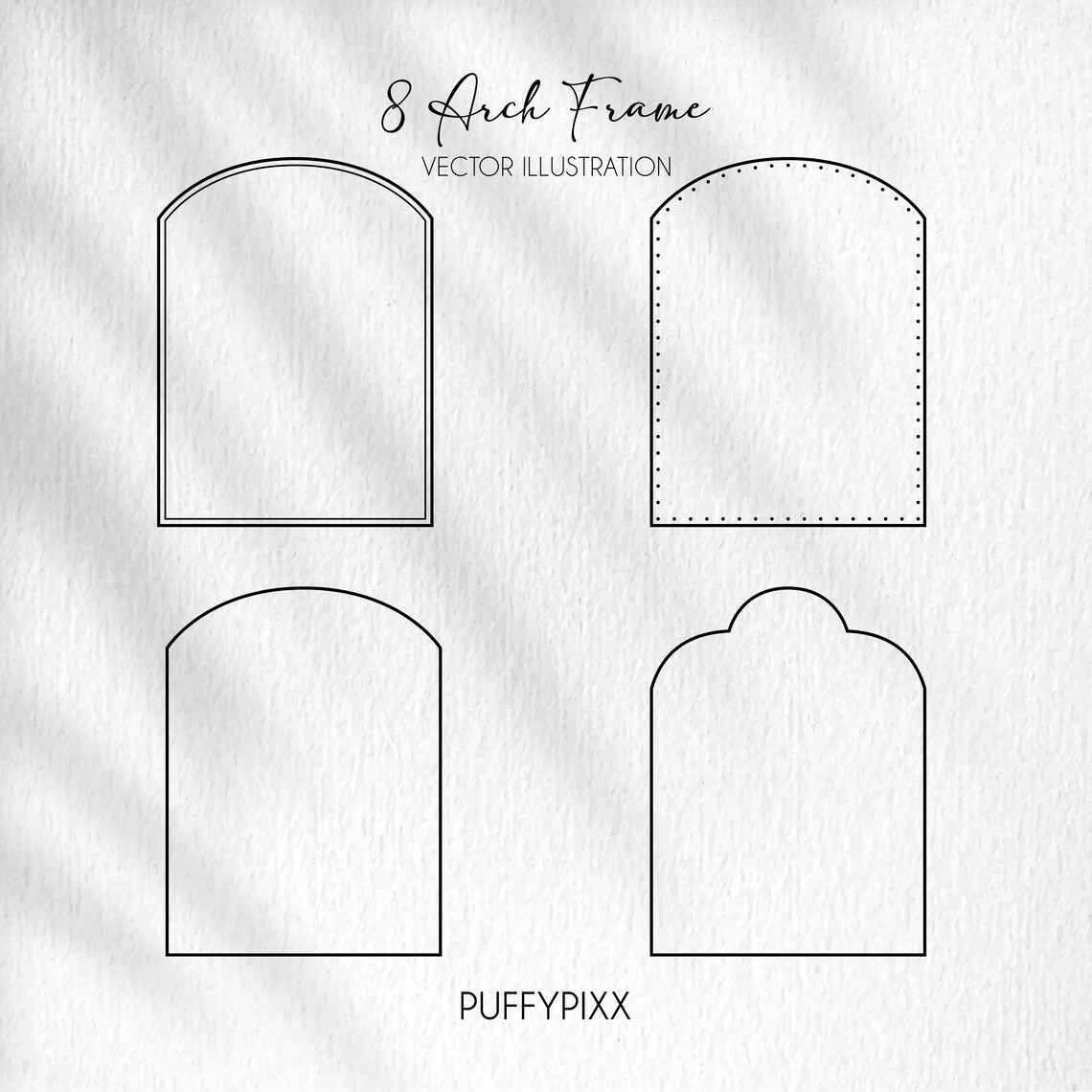 Arch SVG Frame, Arch Svg Bundle, Arch Wedding Invitation Template, Arch ...