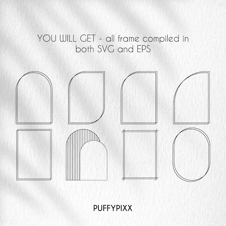 Arch SVG Frame, Arch Svg Bundle, Arch Wedding Invitation Template, Arch ...