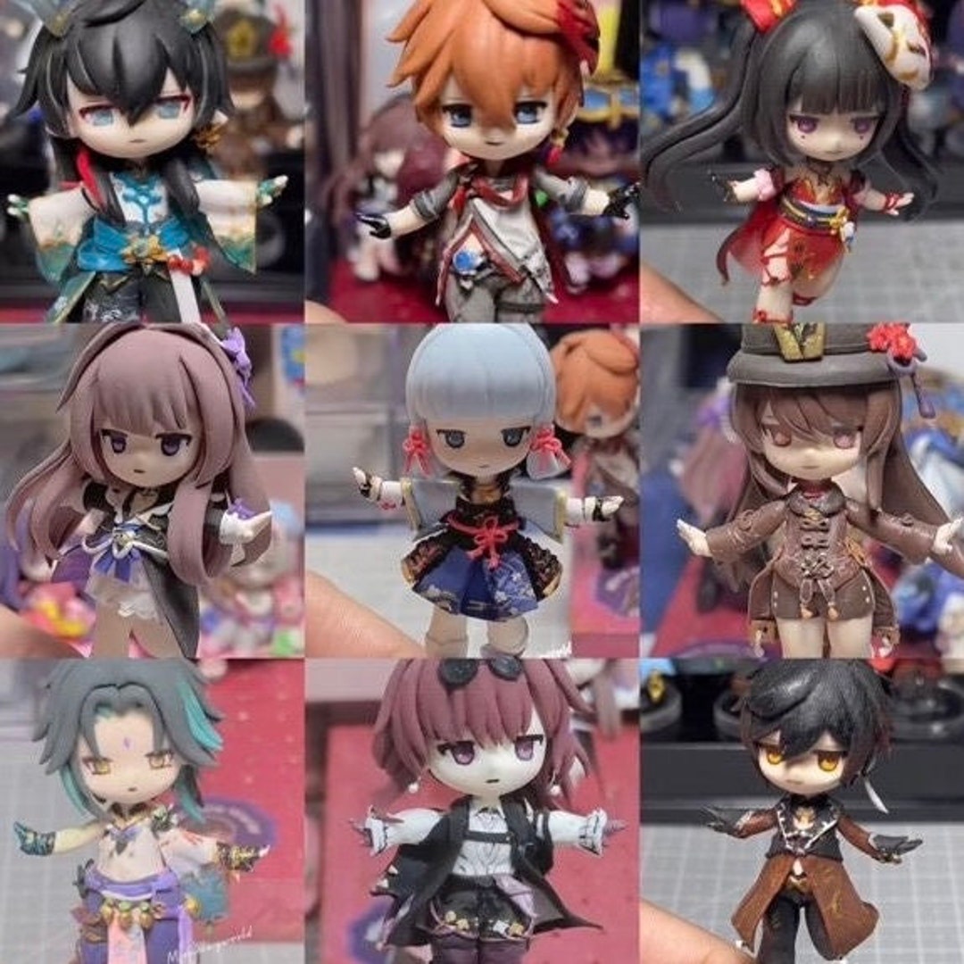 Custom Clay Figure Commission OC , Anime, Game Character Make 2D Image ...