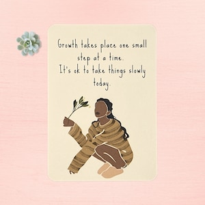 Self Love Affirmation Cards, Boho Positive Affirmation Cards, I Am ...