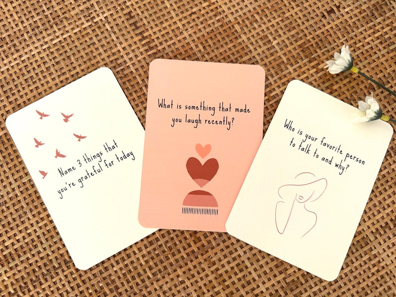 Gratitude Card Deck, Daily Mindfulness Cards, Boho Self Care Cards ...