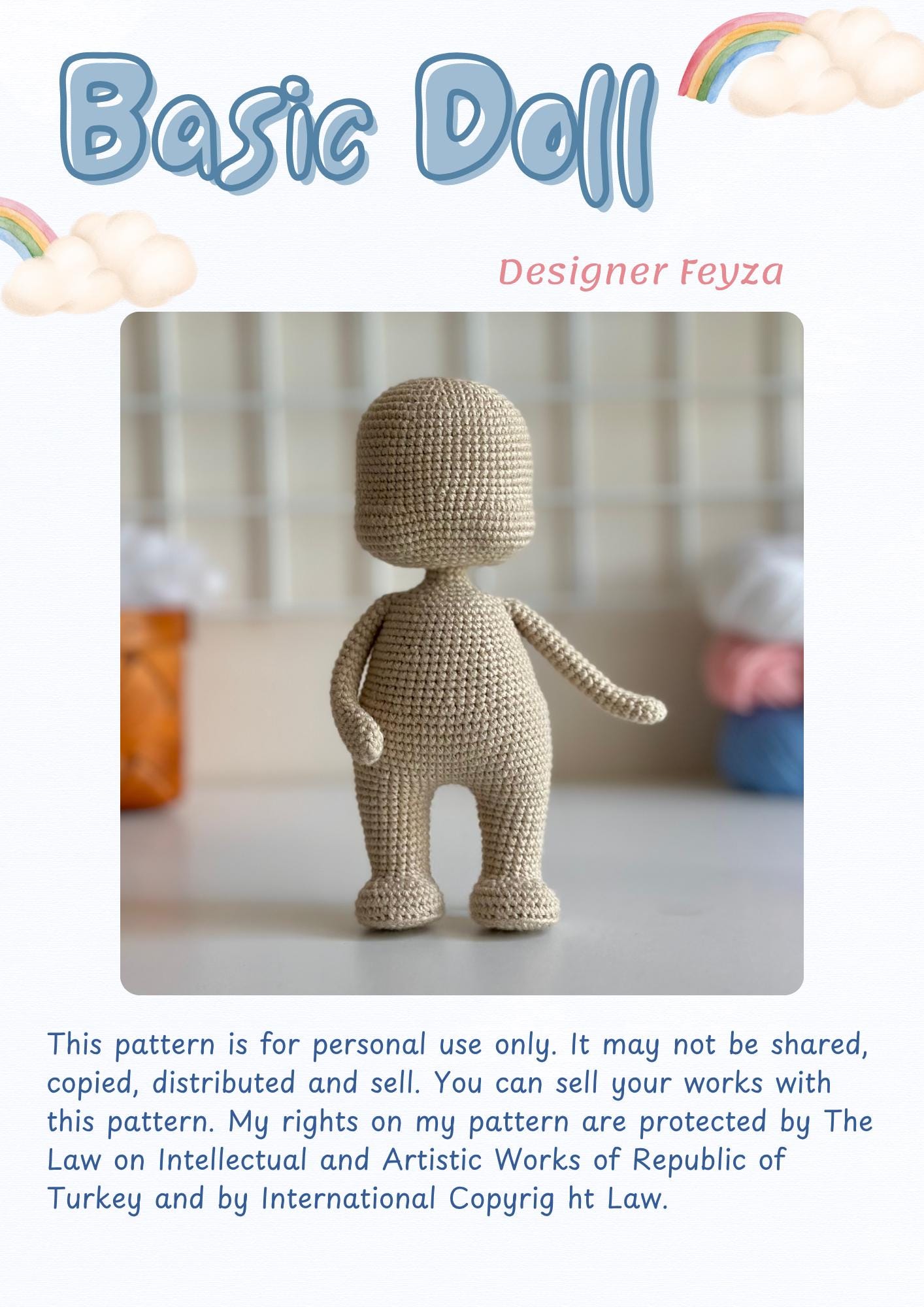 Amigurumi Body Base Crochet Pattern | Create Custom Characters ...