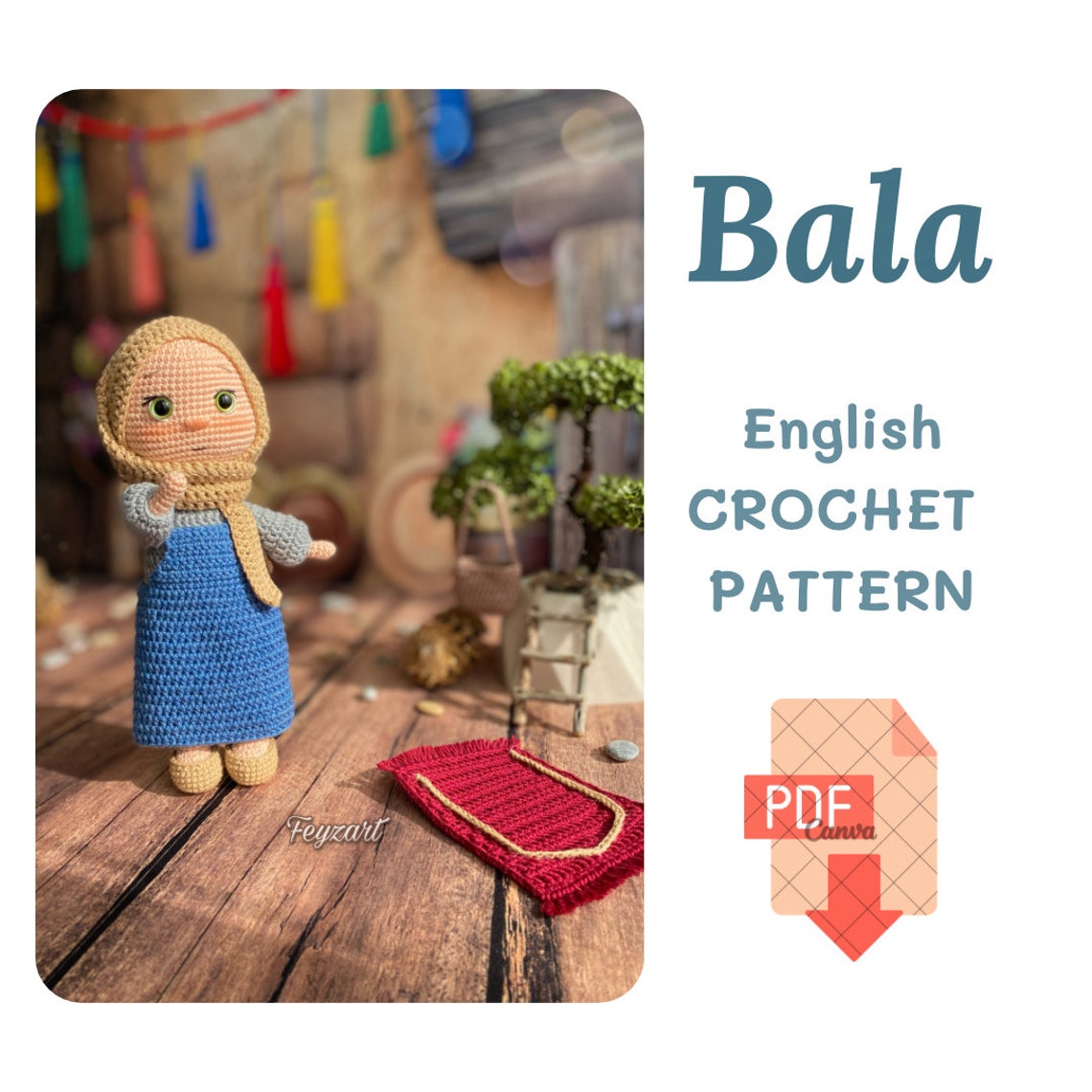 Hijab Doll Crochet Pattern BALA Doll Amigurumi PDF English, Ramadan ...