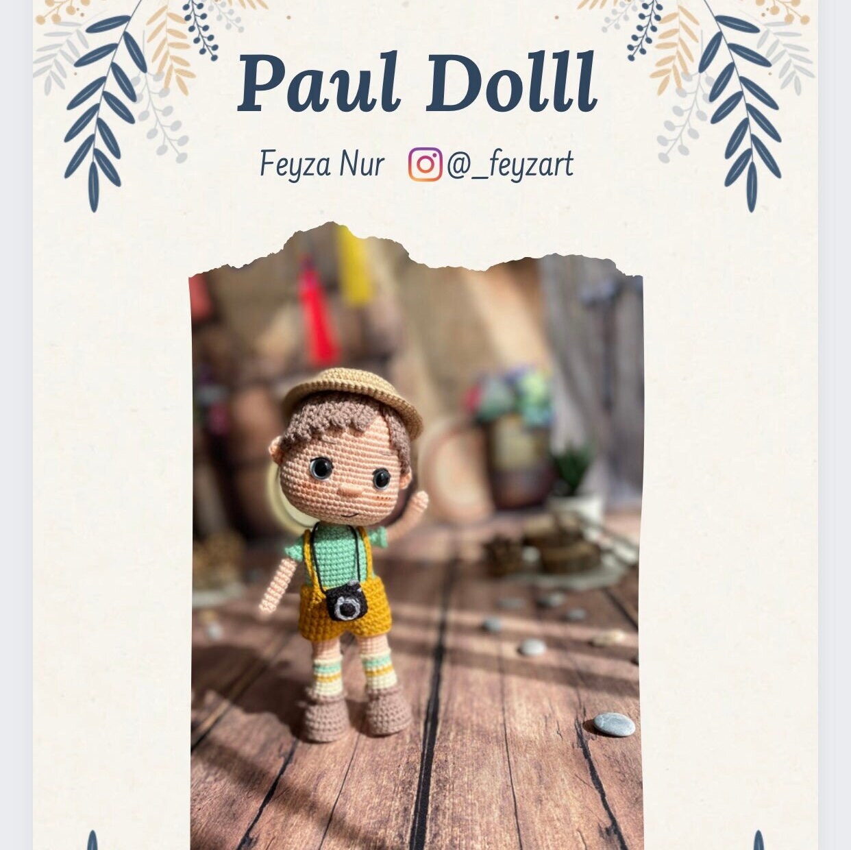 Crochet Pattern Paul Doll Amigurumi PDF English - Etsy