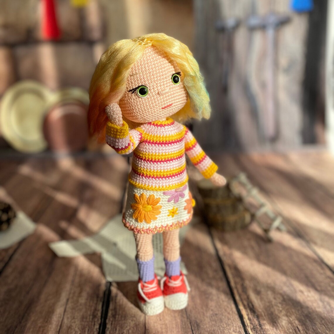 Crochet Pattern Enid Doll Amigurumi PDF English, Wednesday Doll, Doll ...