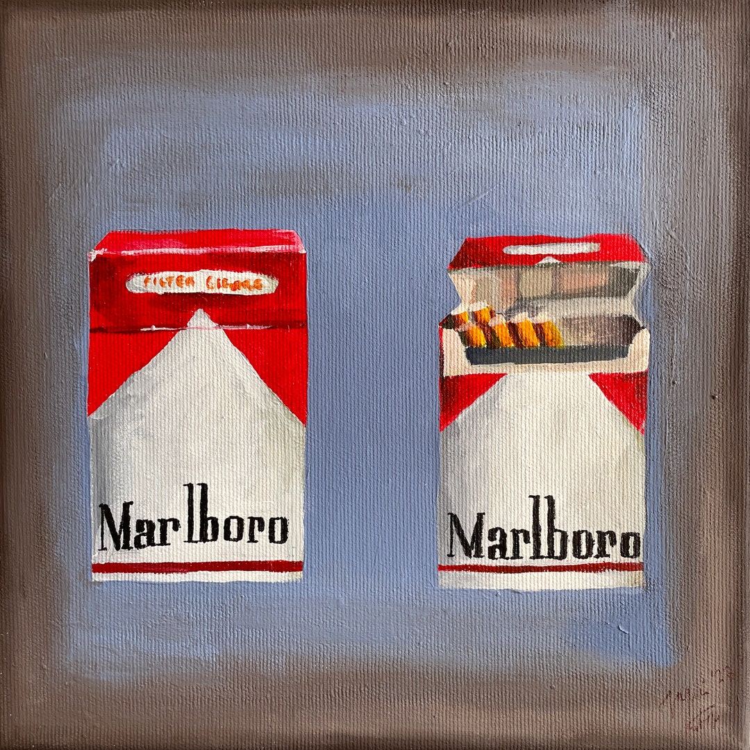 Marlboro Red Painting - Etsy