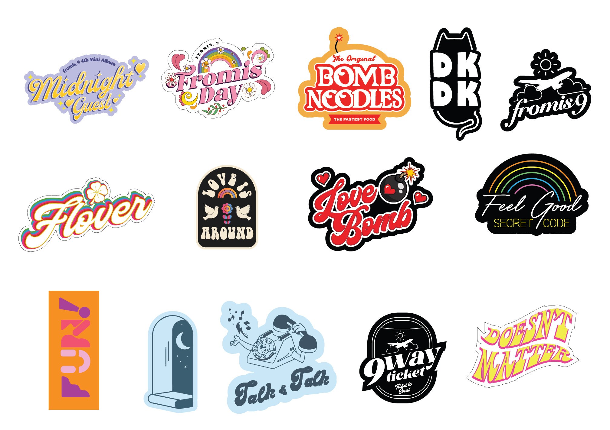 Fromis_9 (14) Sticker Bundle - Etsy