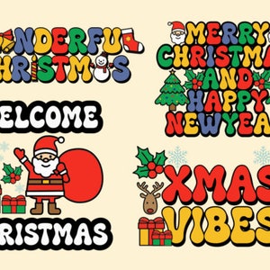 Playful Christmas Font |stylish Retro Font | Festive Typeface for ...