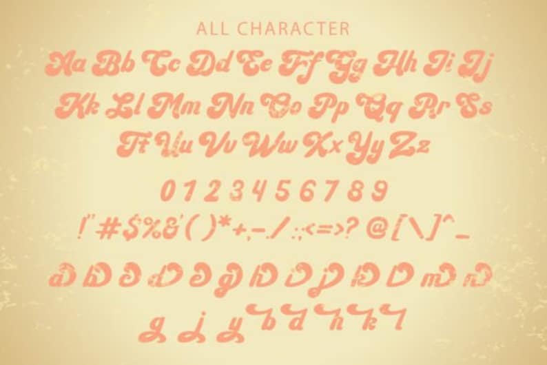Chunky Retro Groovy Font | Retro Serif Font | Decorative Retro Font ...