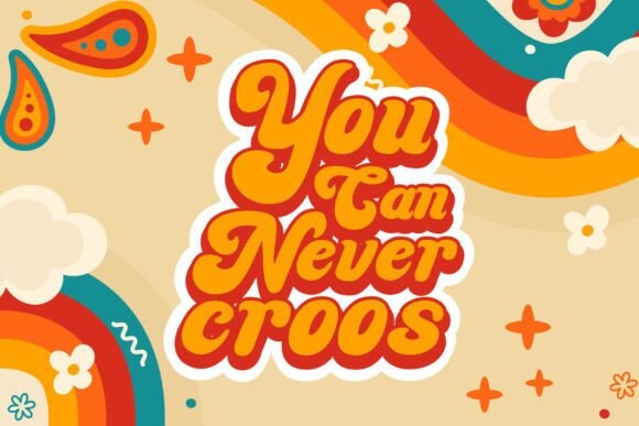 Chunky Retro Groovy Font, Retro Serif Font, Fonts Procreate, Fonts ...