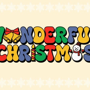 Playful Christmas Font |stylish Retro Font | Festive Typeface for ...