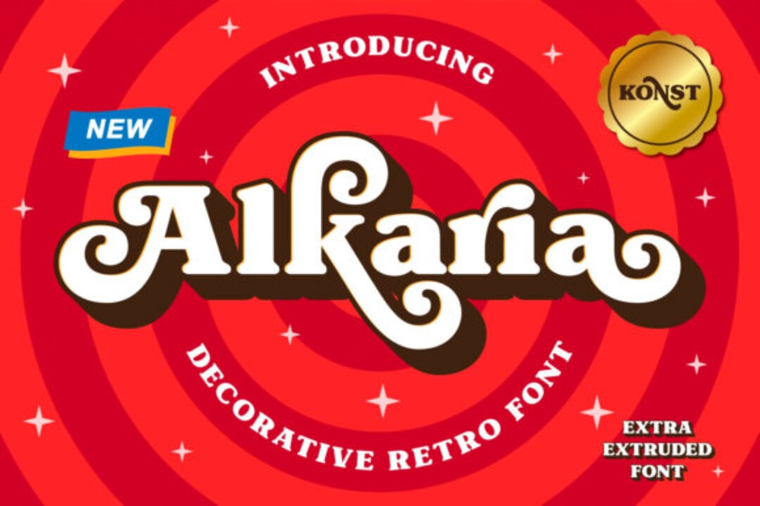 Playful Christmas Font, Stylish Retro Font, Festive Typeface for ...
