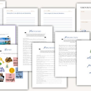 Money Mindset Workbook, Mindset Workbook, Money Affirmations, Mindset ...