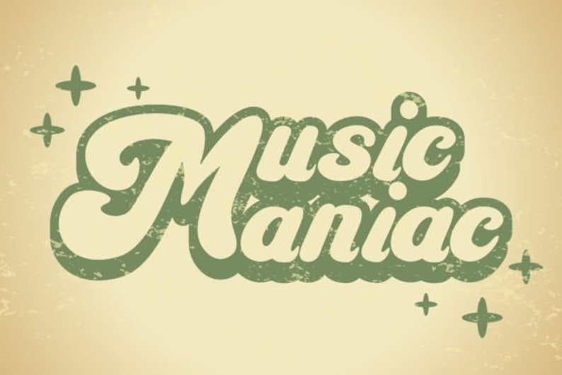 Chunky Retro Groovy Font | Retro Serif Font | Decorative Retro Font ...