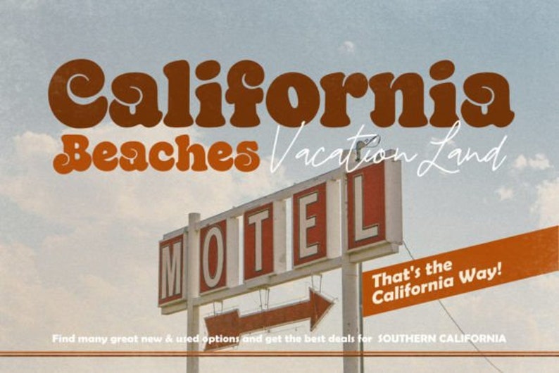 Chunky Script Font Modern Serif Font Groovy Script Font Proreate Font Cricut Font Retro 70s Font ...