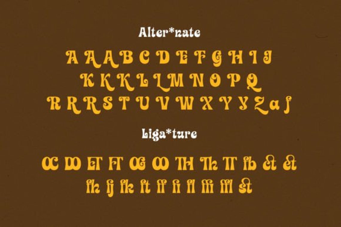 Chunky Script Font Modern Serif Font Procreate Font, Cricut Font Retro 70s Font Font Retro Retro ...