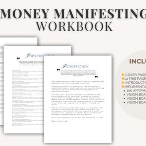 Money Mindset Workbook Mindset Workbook Money Affirmations Mindset ...