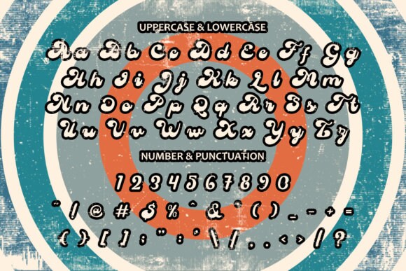 Retro Alphabet Font, Vintage Font, Retro Serif Font, 70s Font, Old ...