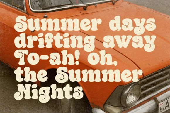 Chunky Script Font | Modern Serif Font | Groovy Script Font | Proreate ...