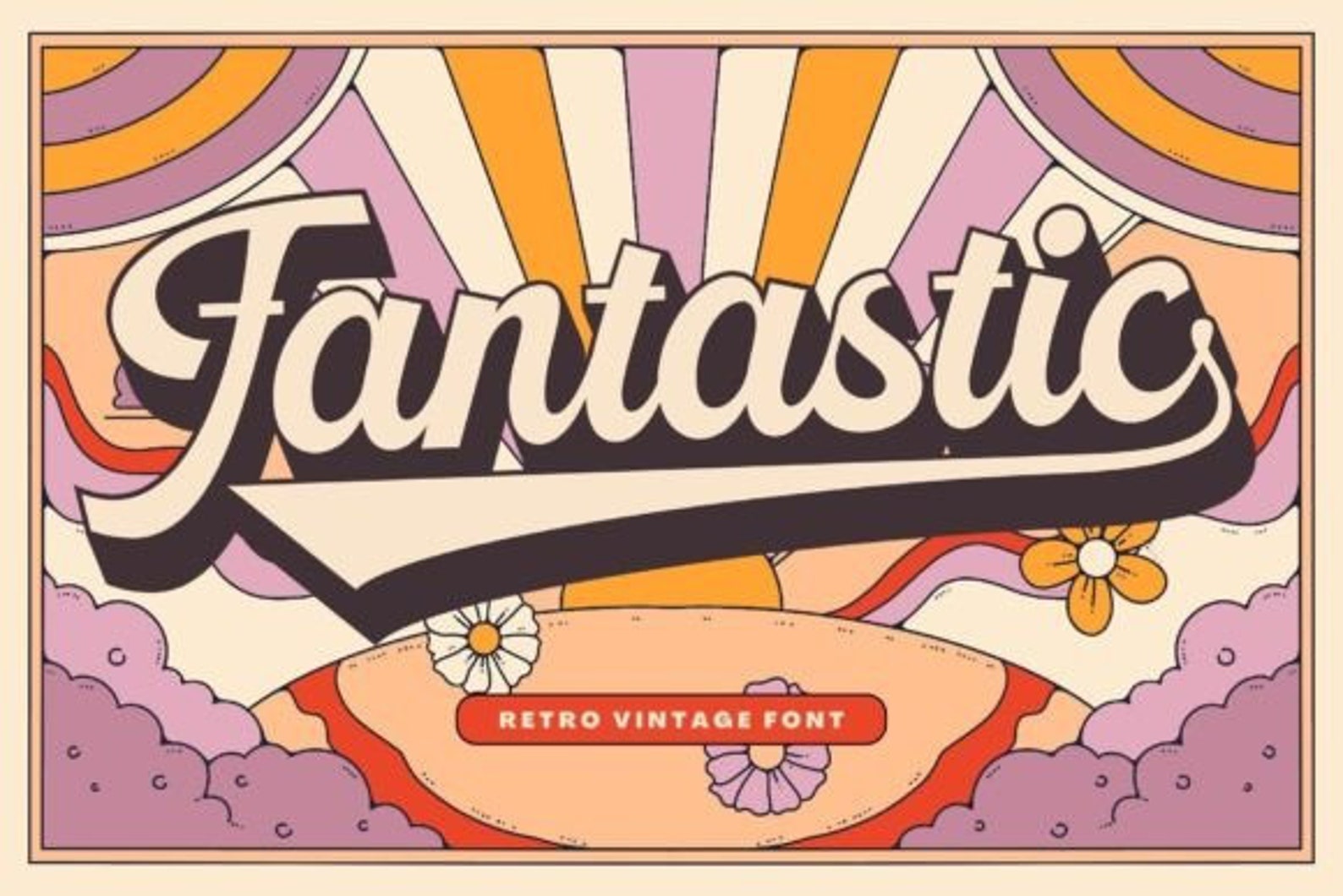 Retro Groovy Font, Retro Serif Font, Display Serif Font, Fonts ...