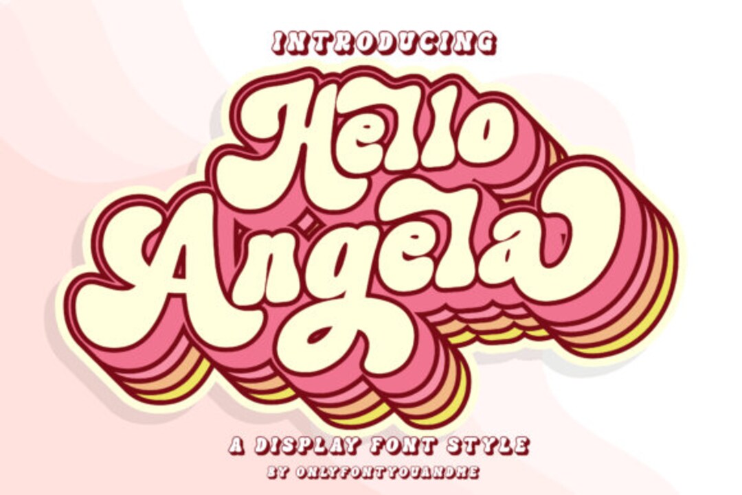 Retro Groovy Font Retro Serif Font Fonts Procreate Fonts Cricut