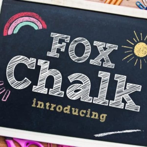 Chalkboard Font - Etsy