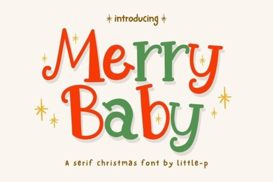 Playful Christmas Font | Playful Groovy Font | Festive Typeface for ...