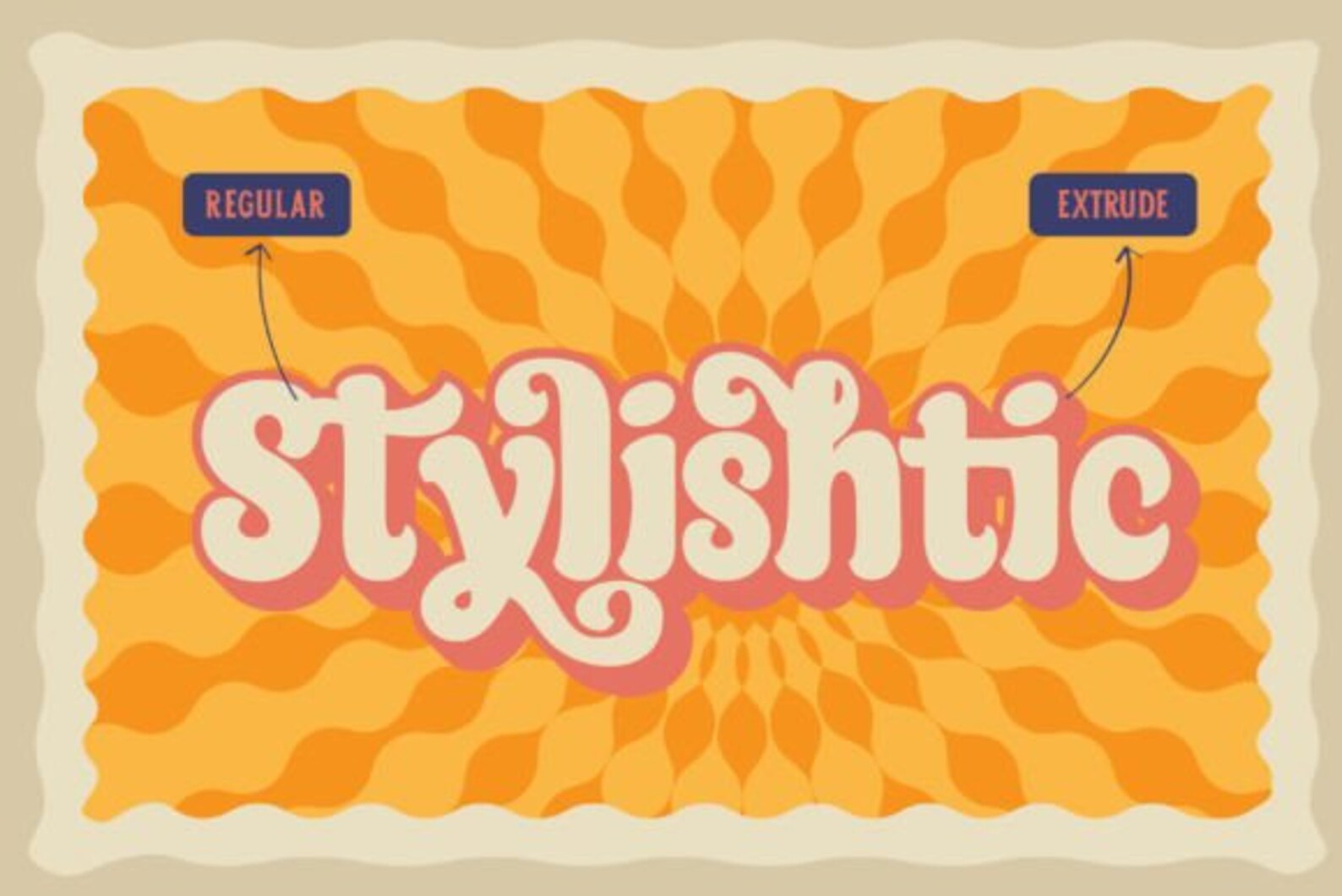 Playful Christmas Font, Stylish Retro Font, Festive Typeface for ...