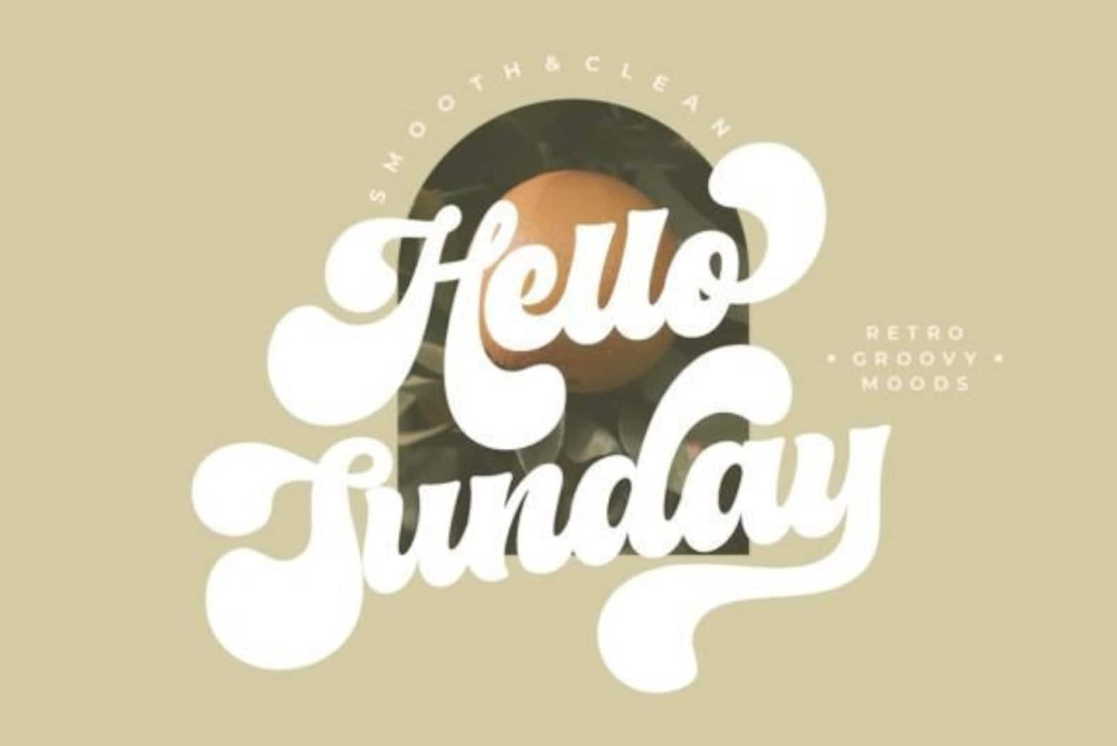 Chunky Retro Groovy Font, Retro Serif Font, Fonts Procreate, Fonts ...