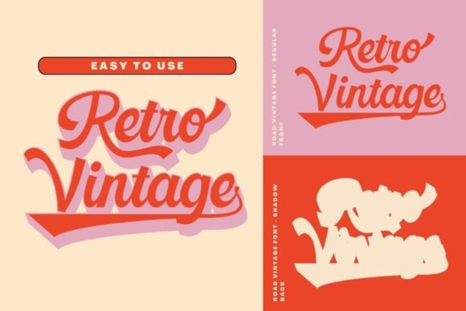 Retro Groovy Font, Retro Serif Font, Display Serif Font, Fonts ...