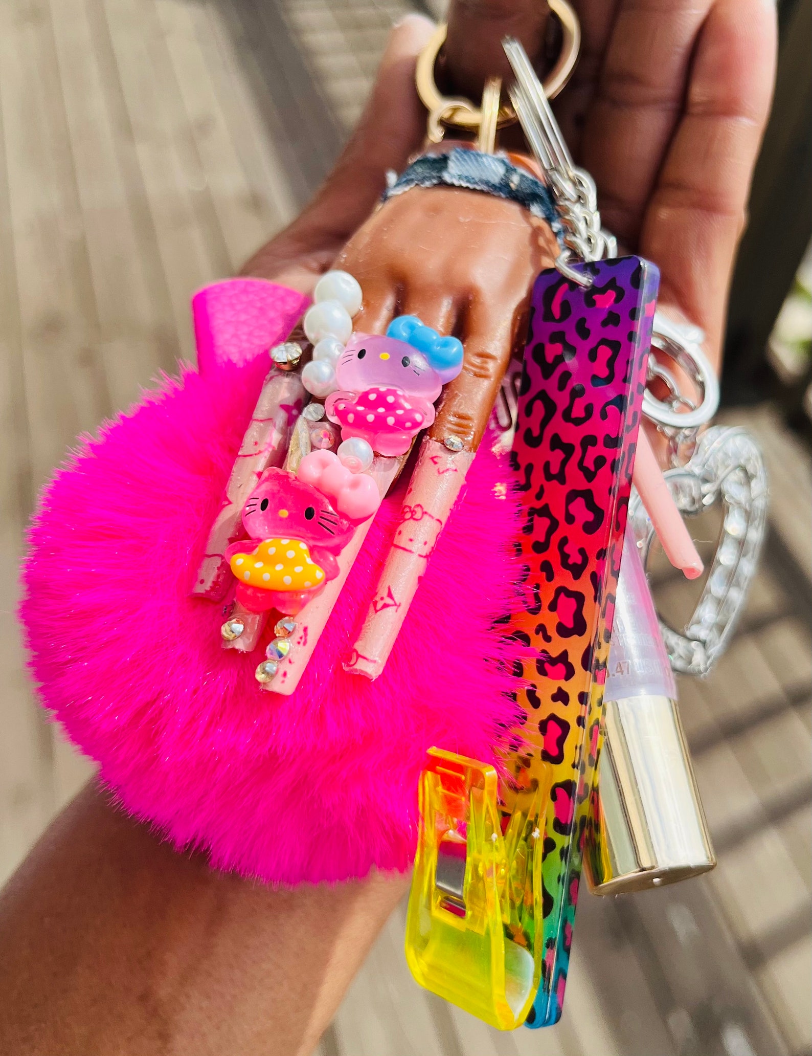 Bossithangz Acrylic Mini Hand Keychains - Etsy