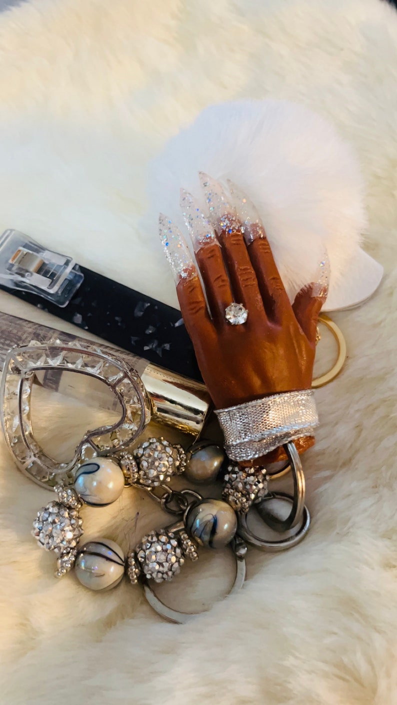 Bossithangz Acrylic Mini Hand Keychains - Etsy